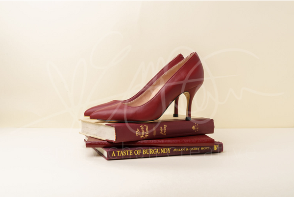 [NEW] Midnight Maroon Leather Classic Pump