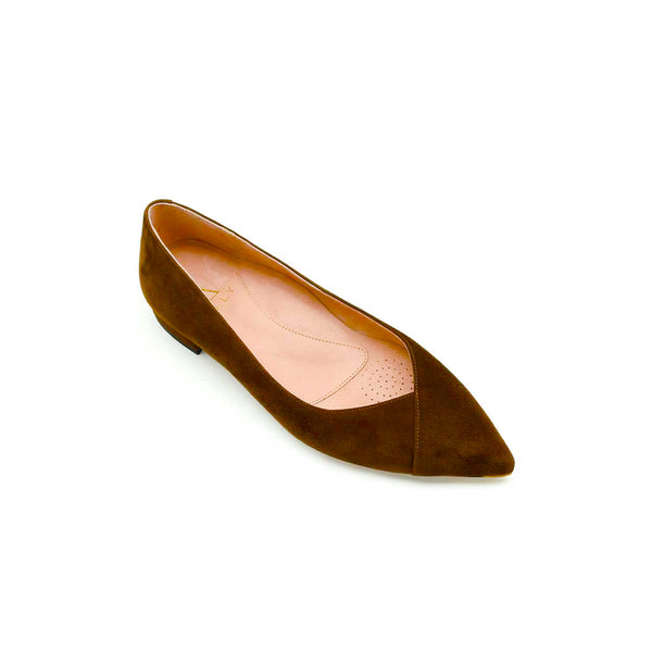 Moxie Mocha Suede Forever Flat – Ally Shoes