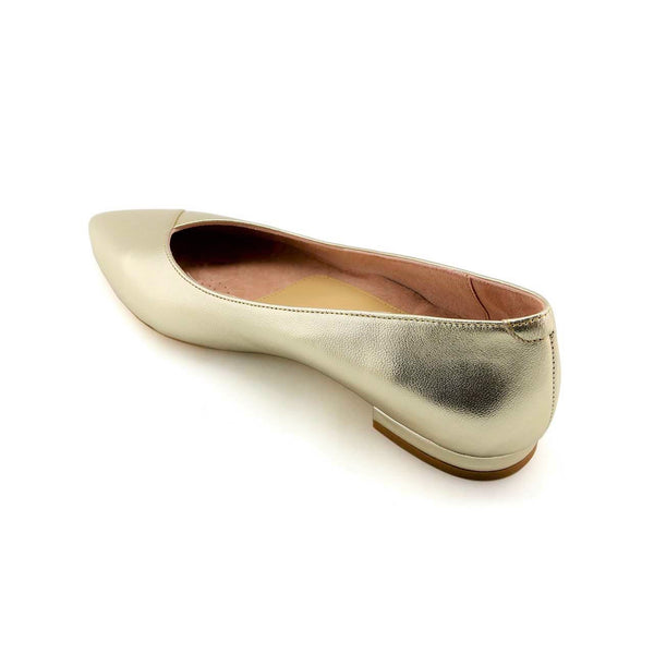 Champagne Gold Flat - Comfortable Flats - Ally Shoes
