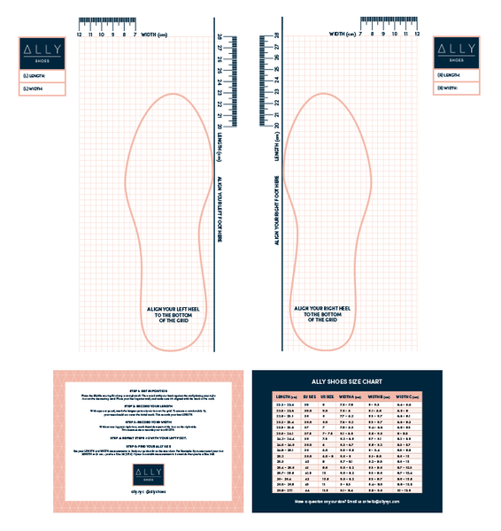 ALLY Measurement Kit – Ally Shoes