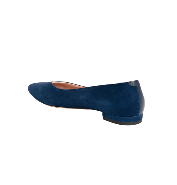 Two Tone Navy Flat - Comfortable Flats - Ally Shoes
