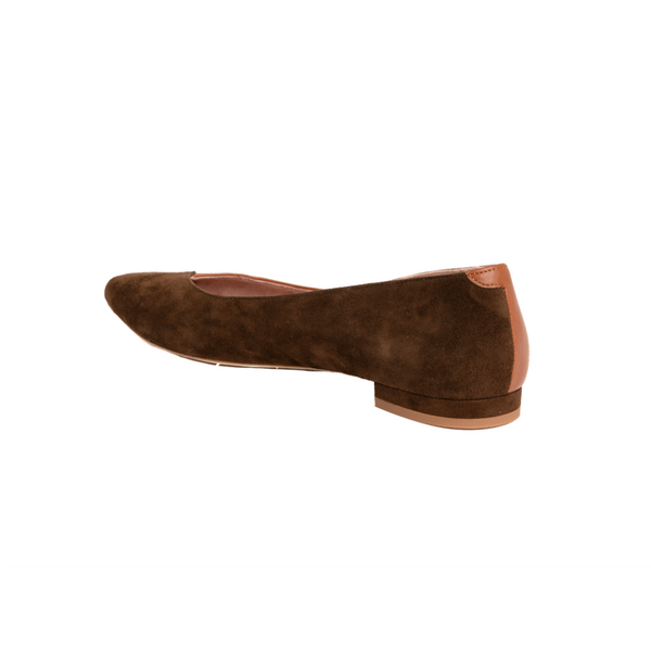 Mocha / Caramel Flat - Comfortable Flats - Ally Shoes