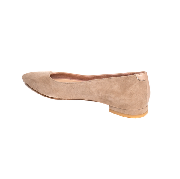 Two Tone Tan Flat - Comfortable Flats - Ally Shoes